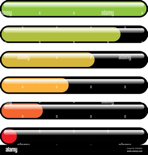 Progress Bar Steps Phases Level Indicator Yardstick Meter Rank