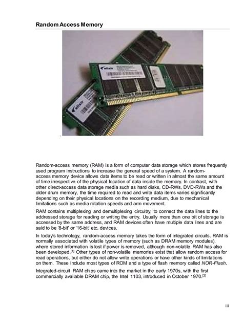 Random Access Memory Ram Docx