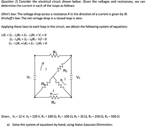 SOLVED Solve The System Of Equations By Hand Using Naive Gaussian Elimination Question