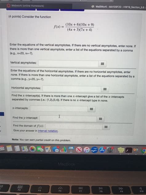solved webwork online homework webwork ma109f20 hw19