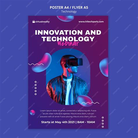 Free Psd Technological Innovation Poster Template