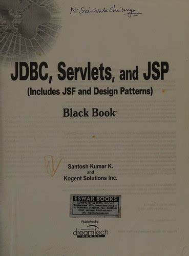 Jdbc Servlets And Jsp Black Book New Edition By Santosh Kumar K Et Al Open Library