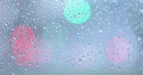 Rain Drops On The Glass Stock Footage Video Of Background 125865088