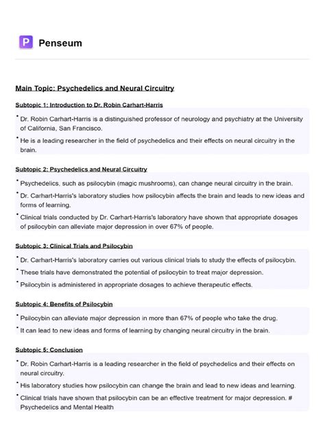 Psychedelics And Neural Circuitry Pdf