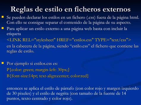 Hojas De Estilo Css PPT