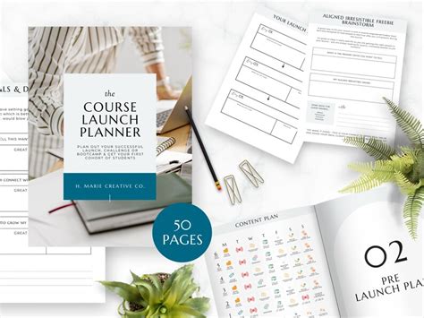 Course Launch Planner Coaching Planner Course Creation Strategy Coaching Workbook Launch