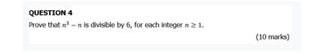 Question Prove That N N Is Divisible By For Chegg