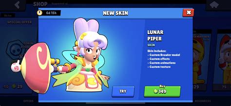 Another Angle Of Lunar Piper During Its Animation R Brawlstars