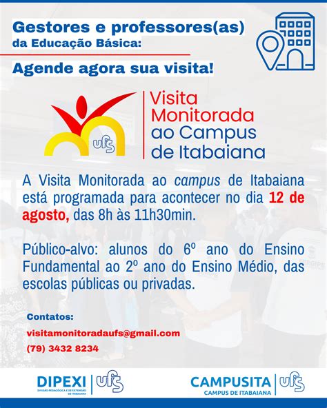Portal UFS EDITAL DE SELEÇÃO DE MONITORES VOLUNTÁRIOS PARA VISITA