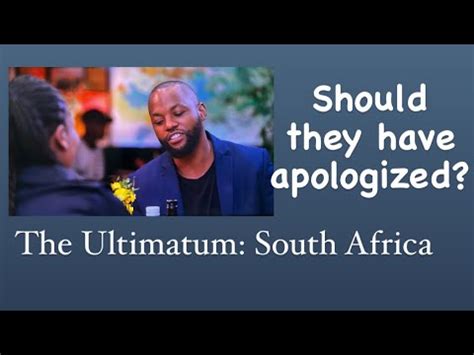 The Ultimatum South Africa Review Of Sizakele And Nkateko S Apology