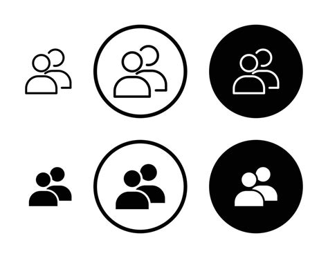 Users Icon Set 45986194 Vector Art At Vecteezy