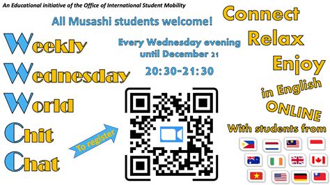 MyCourses Musashi Weekly Wednesday World Chit Chat Sessions