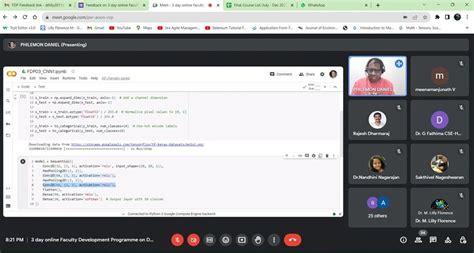 Dr G Fathima On Linkedin Facultydevelopment Deeplearning