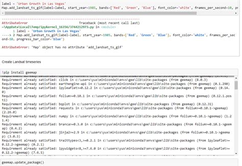 the error in geemap landsat timeseries · gee community geemap
