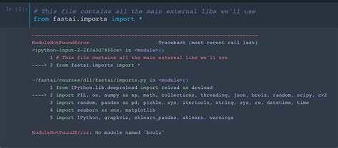 Error No Module Named Bcolz But Bcolz Is Already Installed Part