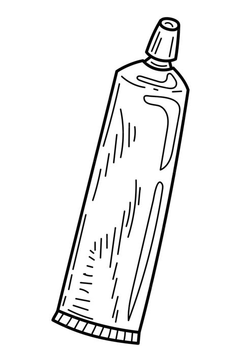Premium Vector Toothpaste Tubes Sketch Dental Hygiene Hand Drawn Line