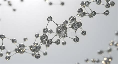 3d Molecular Structure Of A Complex Organic Compound Stock Illustration