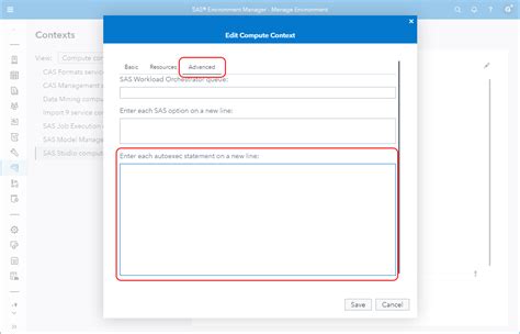 Add Statements To An Existing Sas Viya Compute Context Autoexec