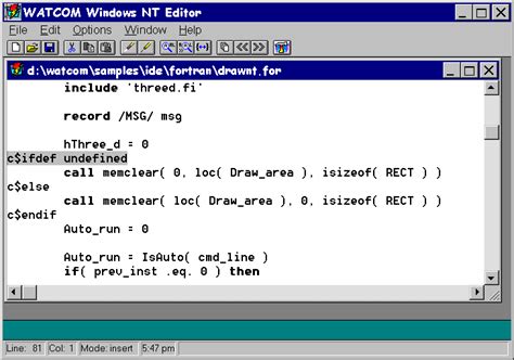 Open Watcom Fortran Getting Started