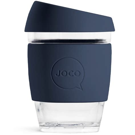 Buy Joco Glass Reusable Coffee Cup 350ml 12oz Mood Indigo Biome Us