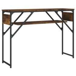 Table Console Pliable Edi 2 6 Personnes Avec Rangements Bois Noir