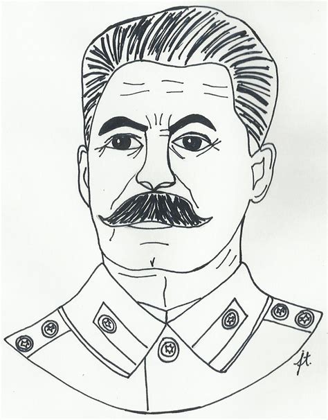 Как нарисовать сталина