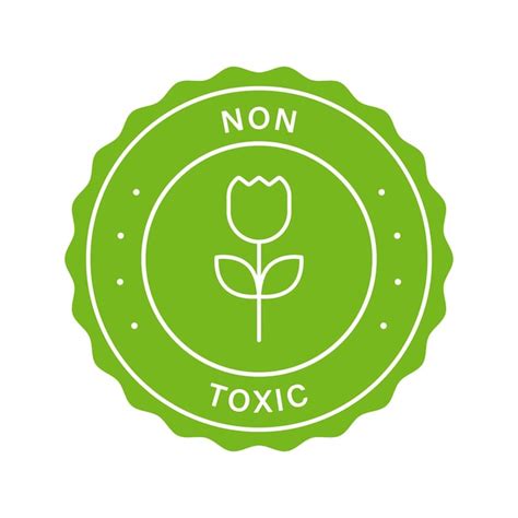 Premium Vector No Toxin Chemical Safety Product Stamp Non Toxic