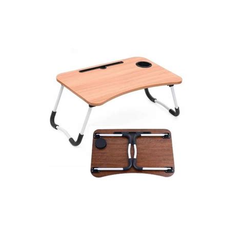 Generico Mesa Notebook Cama Portavaso Madera
