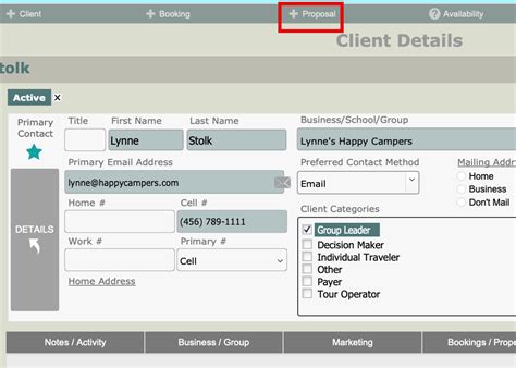 Creating And Managing Proposals Tourtools V5 User Guide 1