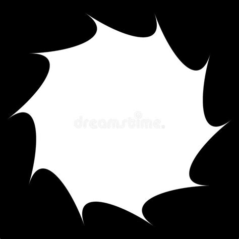 Black Radial Starburst Sunburst Like Element Design Shape Vector Stock Vector Illustration