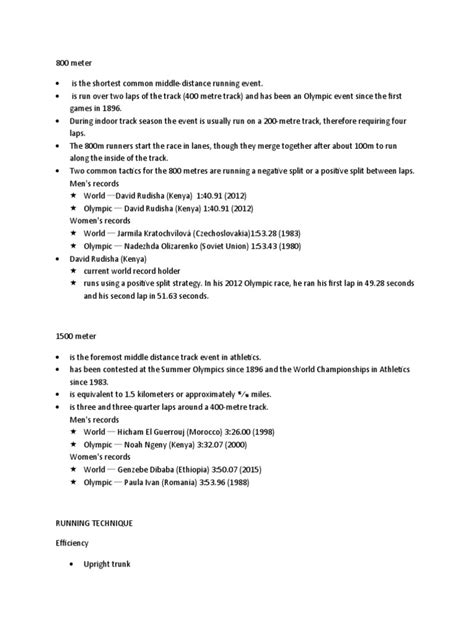 Middle Distance Running Download Free Pdf Track And Field Games