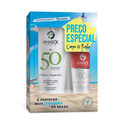 Kit Prot Solar Anasol Fps50facial Fps50 60g Kit Protetor Solar
