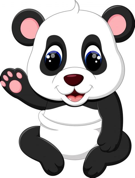 Urso Panda Gigante Beb Pandas Desenho Dos Desenhos Animados Pandas