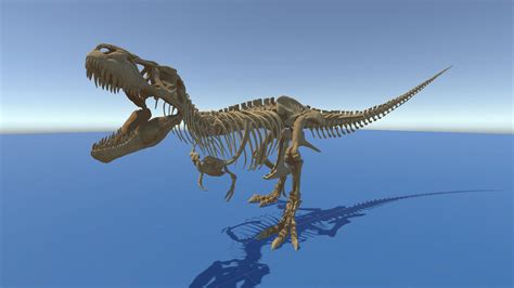 3D Model Tyrannosaurus Rex Sue Skeleton Unreal Engine And Unity