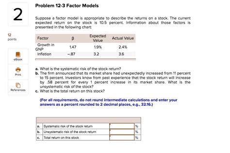 Problem 12 3 Factor Models 2 Suppose Factor Model Is Appropriate To