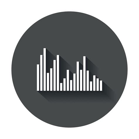 Vector Sound Waveforms Icon Sound Waves And Musical Pulse Vector