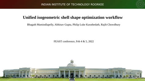 pdf unified isogeometric structural shell shape optimization workflow