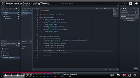 Following A Tutorial But Getting Errors Scripting Tilemap Movement