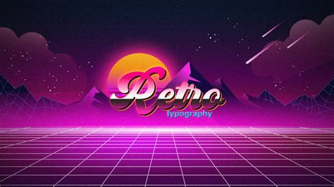 80s RETRO TEXT EFFECT ADOBE PHOTOSHOP TUTORIAL YouTube