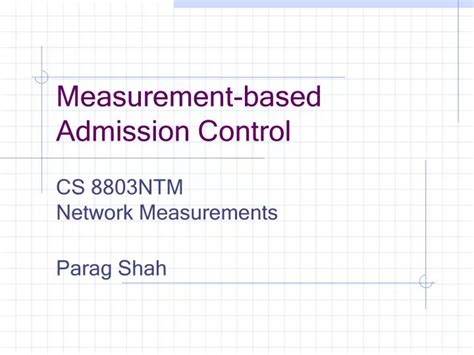 ppt measurement based admission control powerpoint presentation free