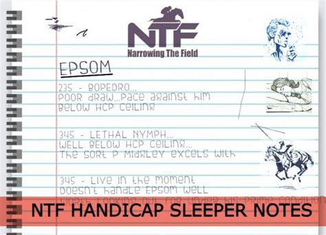 Weekly Hcp Sleeper Notes 7th 9th June Narrowing The Field