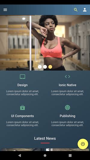 Ionic 5 Angular 8 UI Blue Theme Template App Starter App By