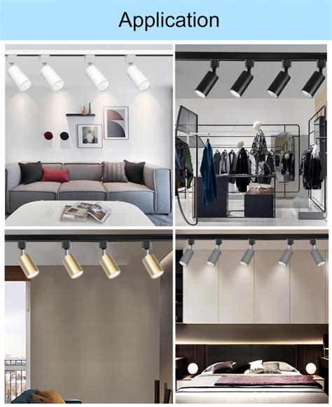 Gu10 트랙 전조등체는 2선 와이어 산싱 4선 스포트라이트 홀더를 이끌었습니다