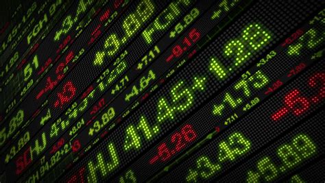 Stock Market Tickers Digital Data Stock Footage Video 100 Royalty