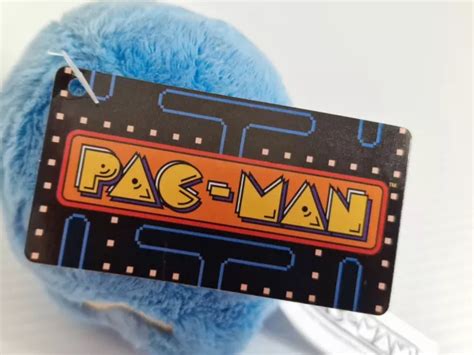 Bandai Namco Pac Man Blue Mini Ghost Inky Soft Plush Toy 3 New With