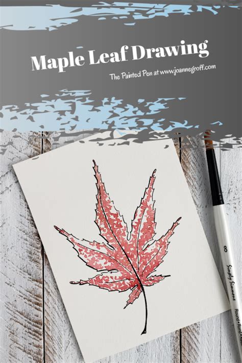 Maple Leaf Drawing A Tutorial By The Painted Pen