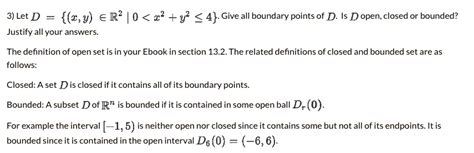 SOLVED Let D x y âˆˆ â Â²