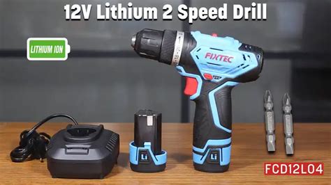 Fixtec 12v Rechargeable Battery Cordless Impact Drill Bits Buy