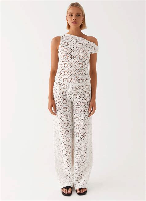 Ibiza Crochet Top Ivory Peppermayo Us