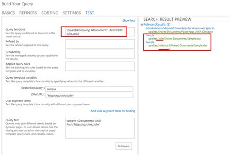 Search Result Source Not Returning Docs On Subsite Microsoft Qanda